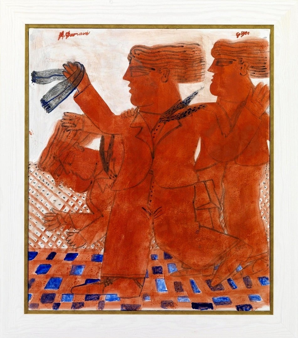 Friends Painting by Alekos Fassianos | Sianti Gallery